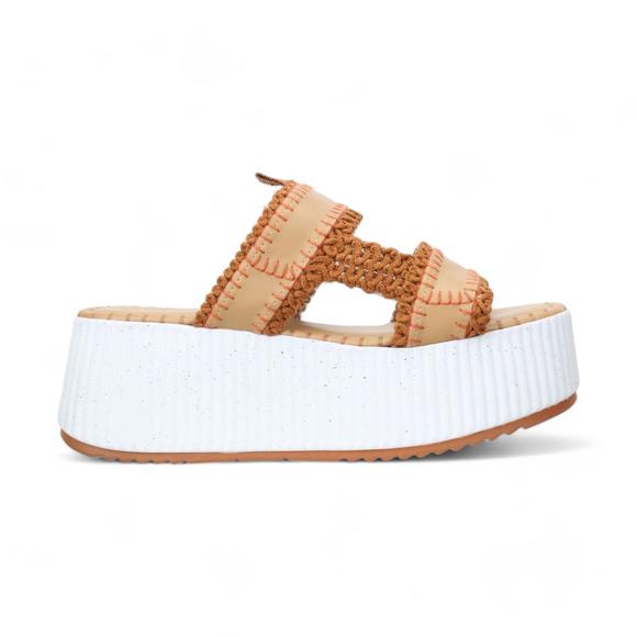LOVE RIO | Shoes | New Love Rio Womens Gillie Slide Sandals In Pecan ...